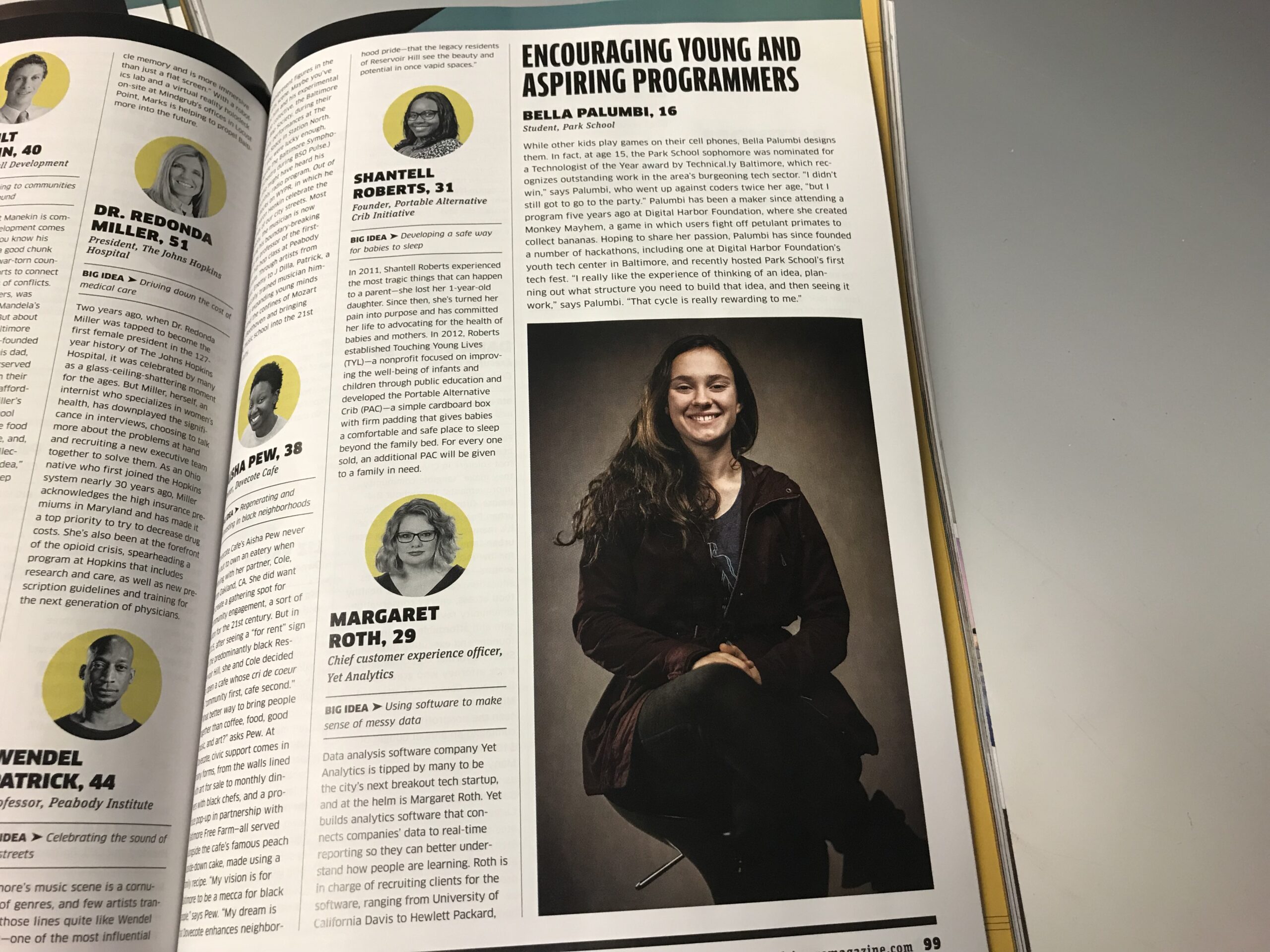 School Magazine Inside Page Design