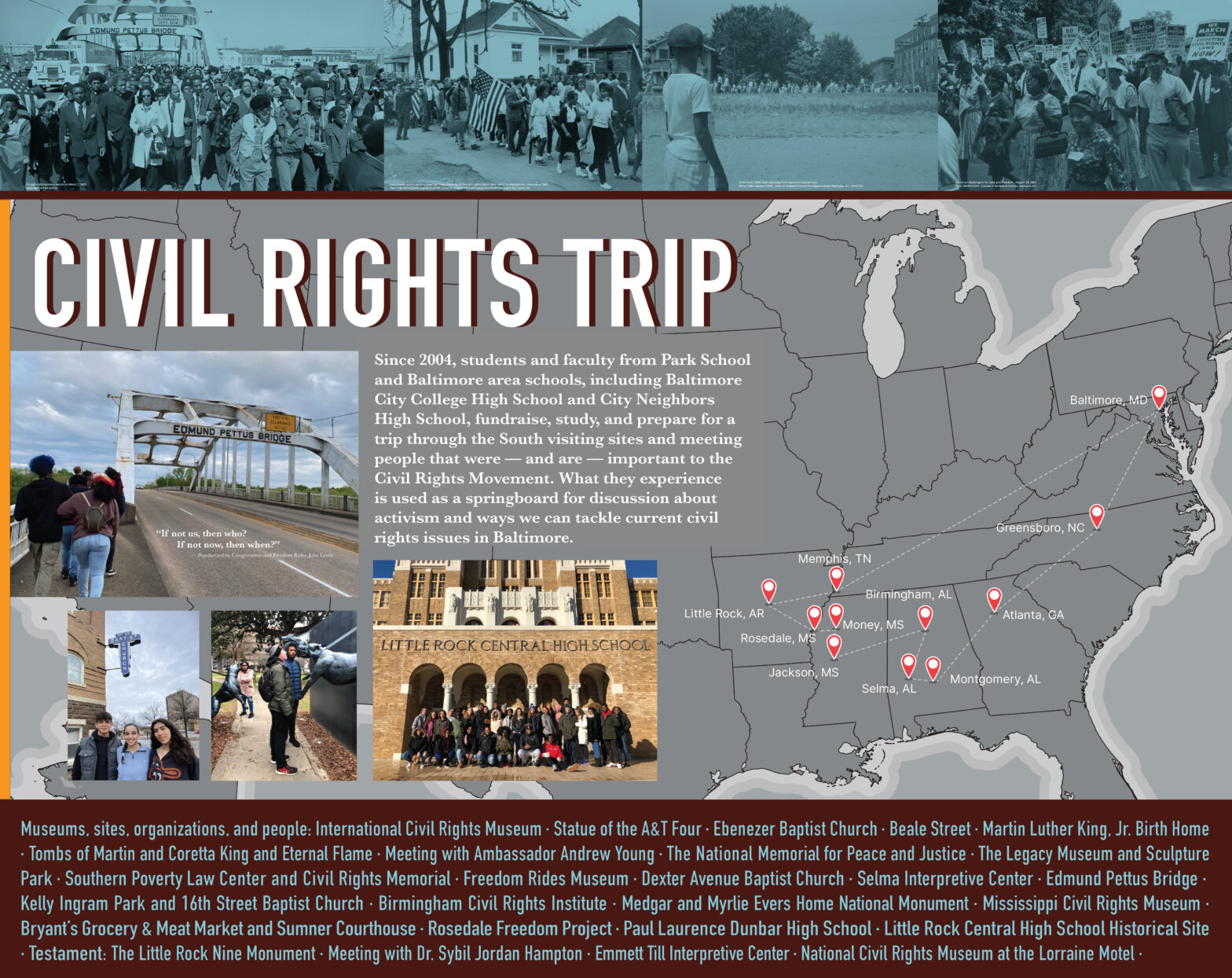 About the Civil Rights Trip | The Park School of Baltimore