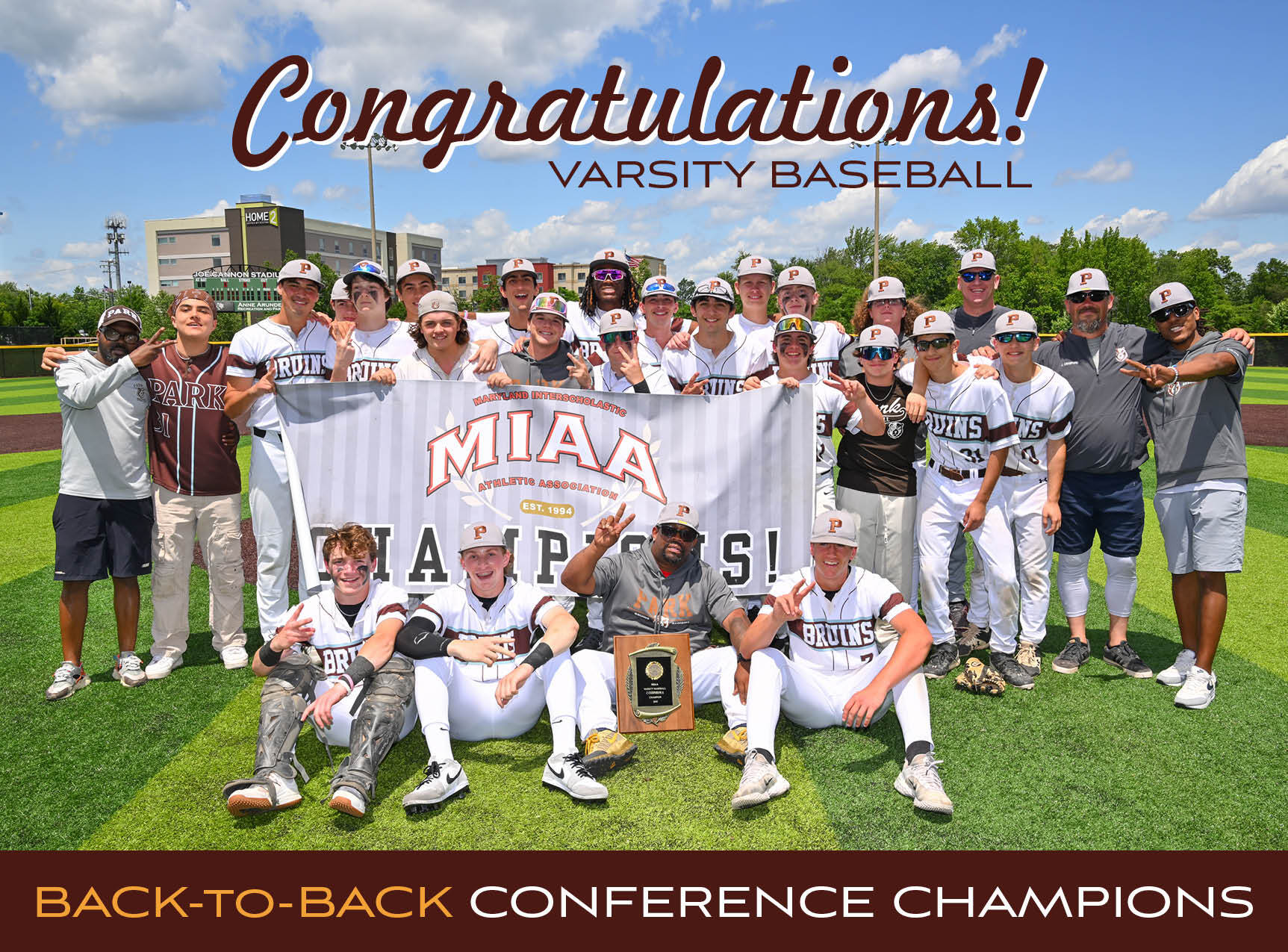 Varsity Baseball Wins the 2025 MIAA Conference Championship | The Park ...